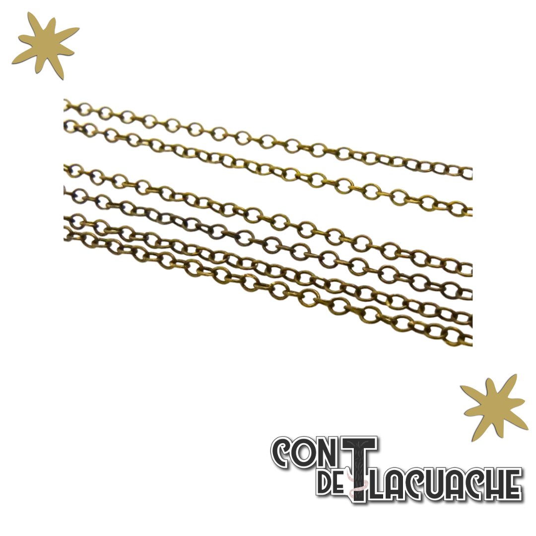 Cadena - Bronce / Hobby Chain 1.5mm - Antique Bronze (1 meter) | Green ...