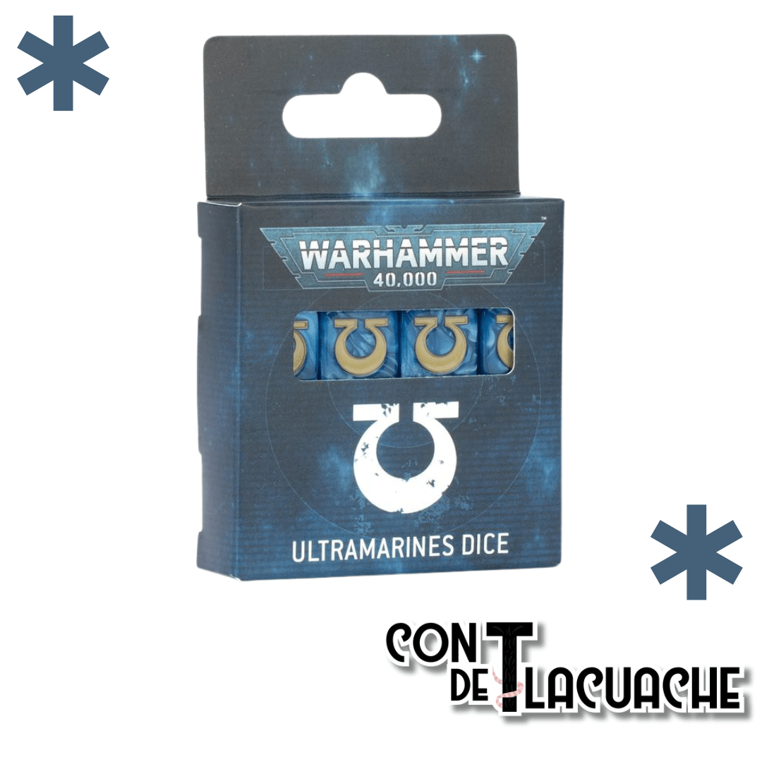 Warhammer 40000 Ultramarines Dice | Games Workshop – Con T de Tlacuache